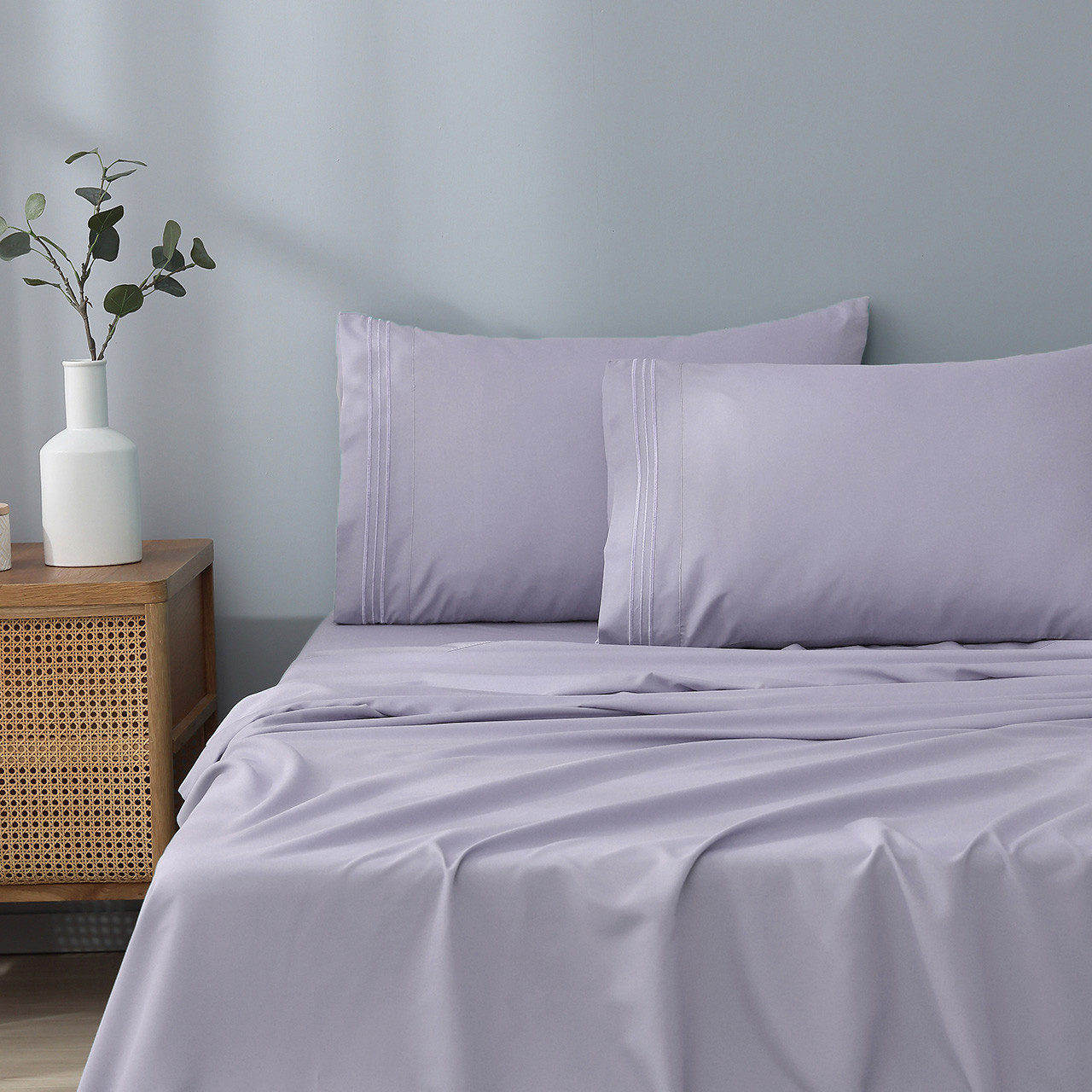 Caressa Super Soft Microfibre Embroidered Sheet Sets | Canningvale
