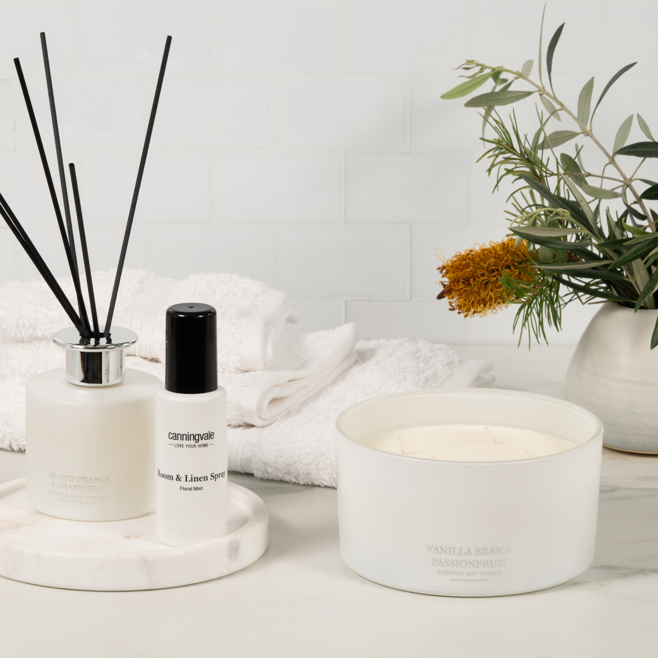 Finger Lime & Coconut Scented Extra Large 4 Wick Soy Wax Candle ...