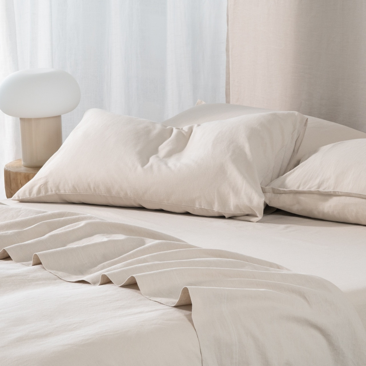 French Linen Cotton Sheet Set - Sereno | Canningvale