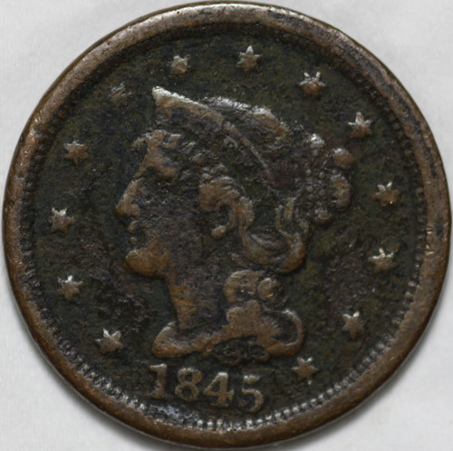 1845-P Large Cent, Over 150 Years Old As Shown [SN02] - Quality ...