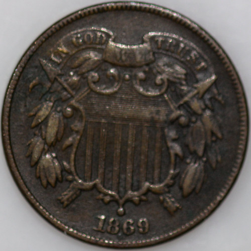 1869-P Two Cent Piece, Over 150 years Old [SN03] - Quality Collectible ...