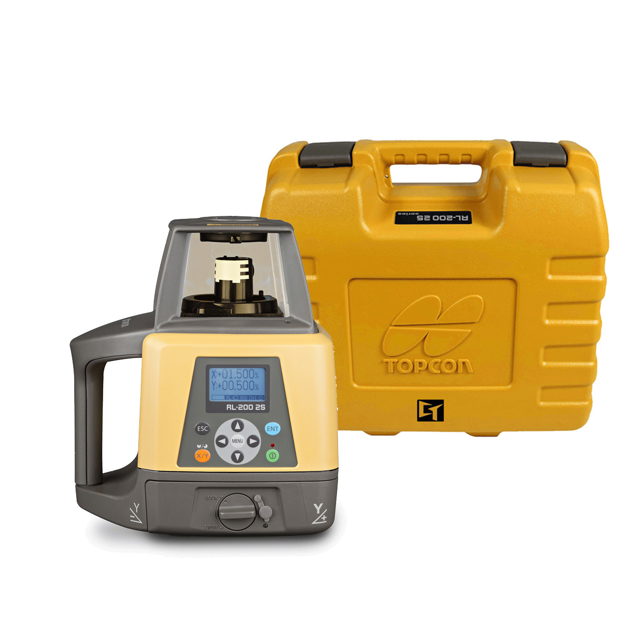 Topcon RL-200 2S-BCA Dual Slope Laser Level Package with NO Receiver ...