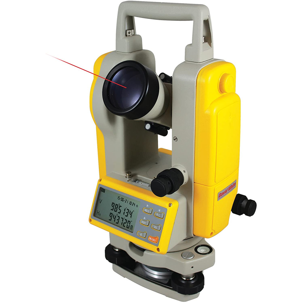 David White 46-D8897 5-Second Laser Sight Digital Theodolite with ...