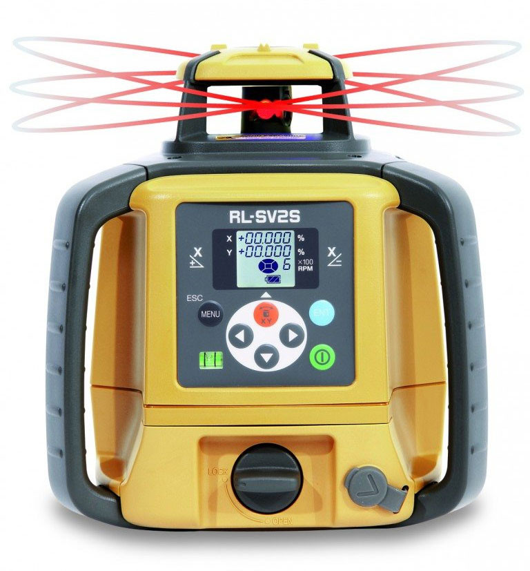 Topcon RL-SV2S Self-Leveling Dual Grade Laser DB Kit with LS-80L ...
