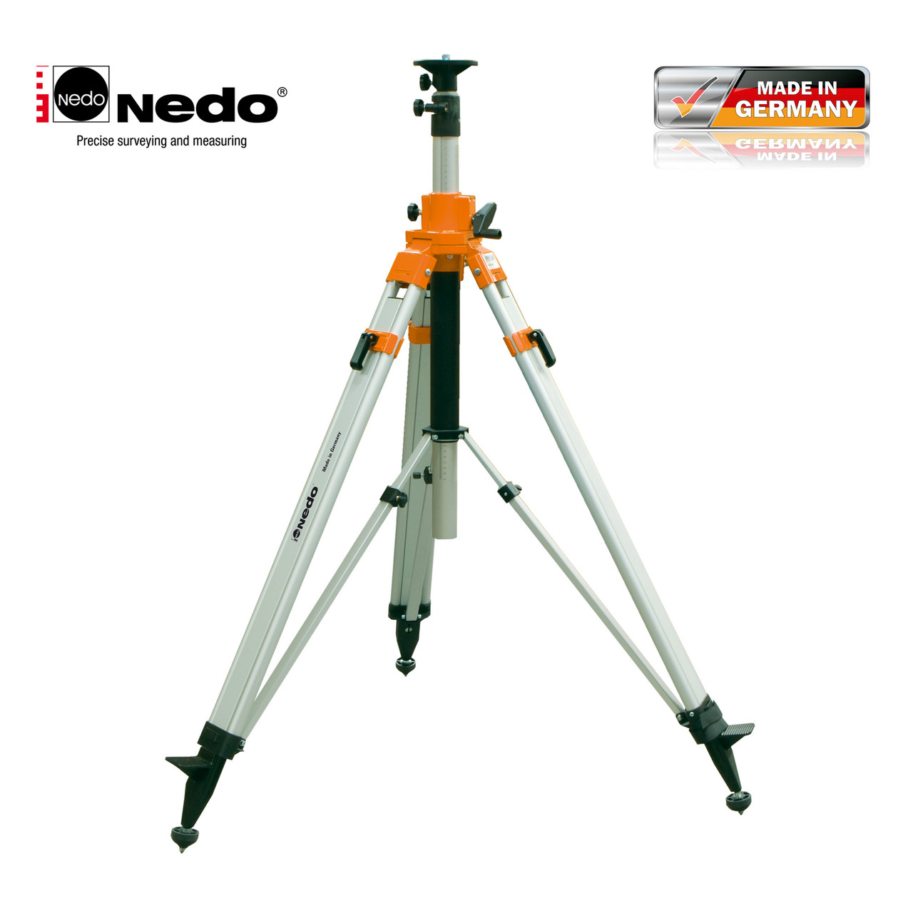 NEDO 210443-185 Heavy Duty Elevating Tripod | Precision Construction & Surveying Equipment
