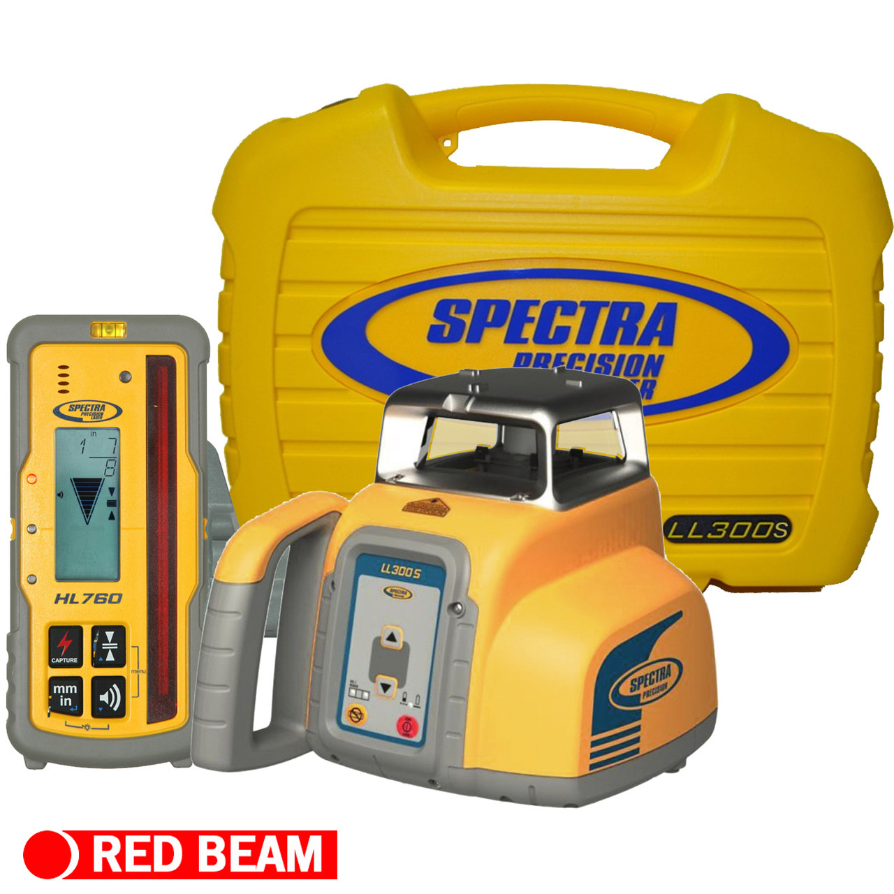 Spectra Precision LL300S-7 Laser level Package w/ HL760 Receiver ...