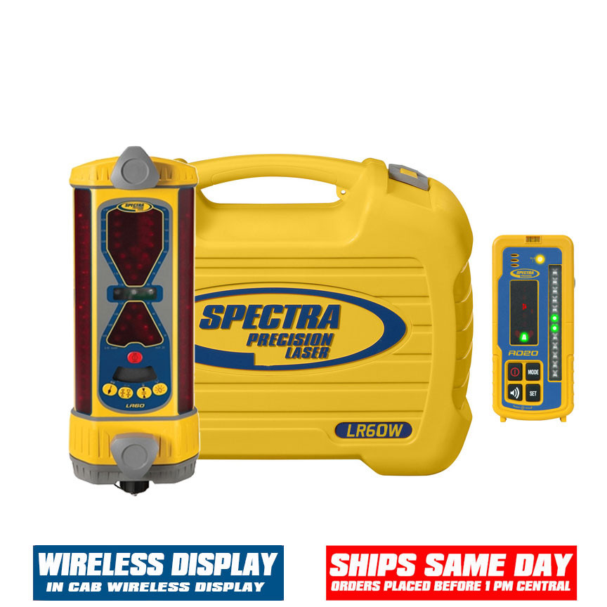 Spectra Precision LR60W Laser Machine Display Receiver (NiMH) RD20 ...
