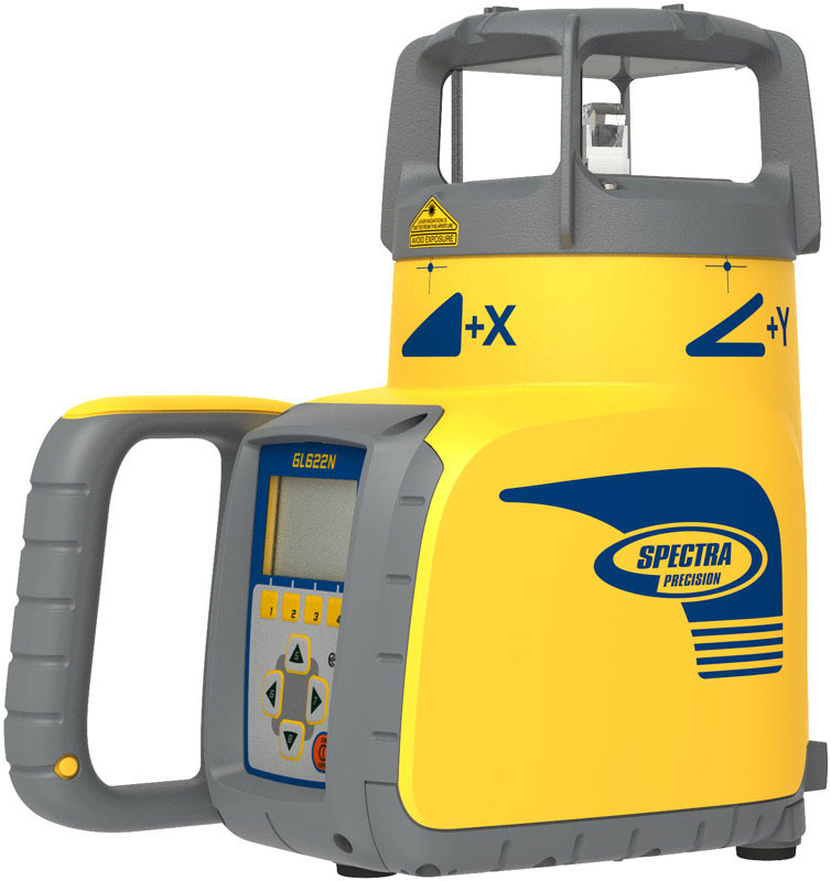 Spectra Precision GL622N Dual Grade Laser with HL760 Receiver and ...