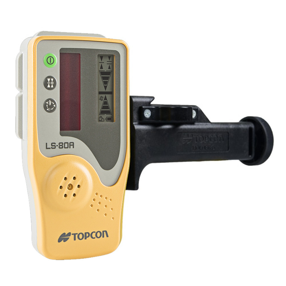 Topcon LS-80A (Kit) Laser Receiver Sensor with Holder 6 Rod Bracket ...