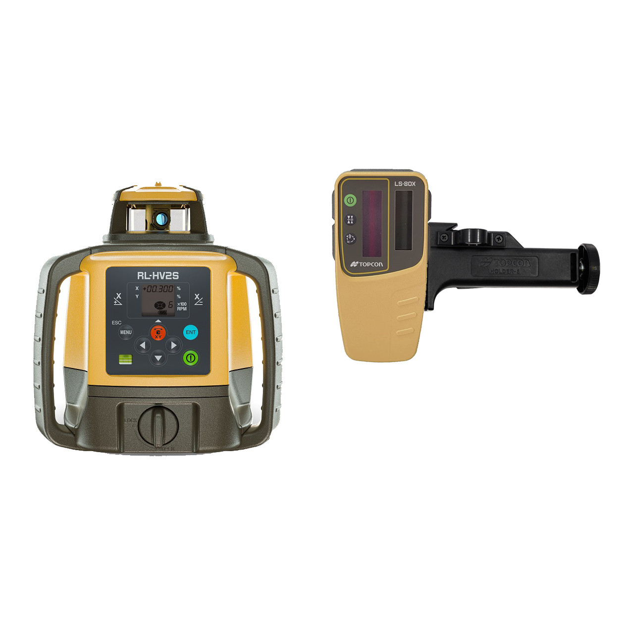 Topcon RL-HV2S Automatic Dual Slope laser with Base LS-80X Receiver now on Sale