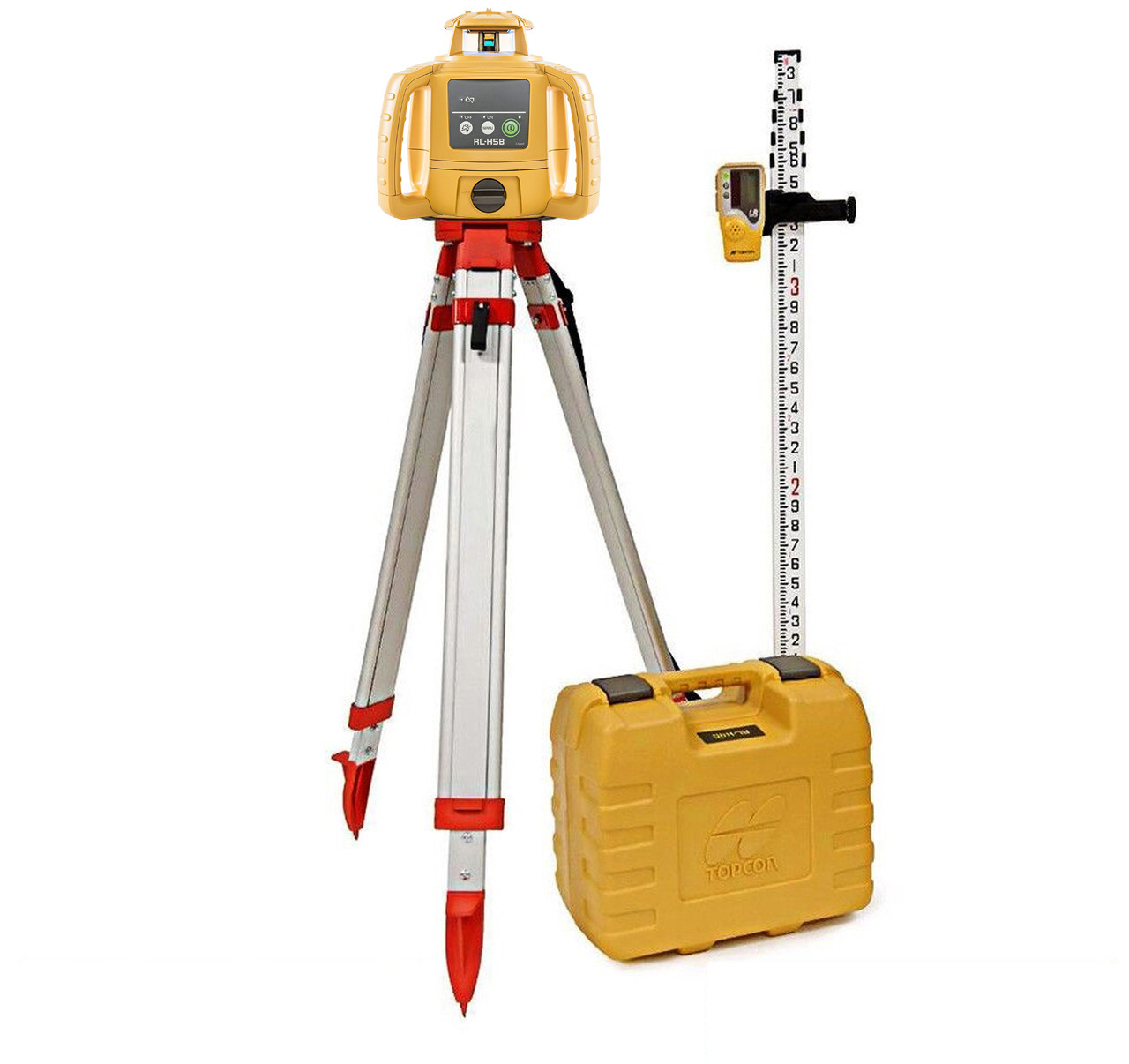 Topcon RL-H5B Self-Leveling Laser PS.DB2 Kit with LS-80L Receiver ...