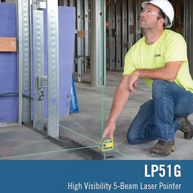 Spectra Precision LP51G Green 5-Beam Point Laser Tool - Contractors ...