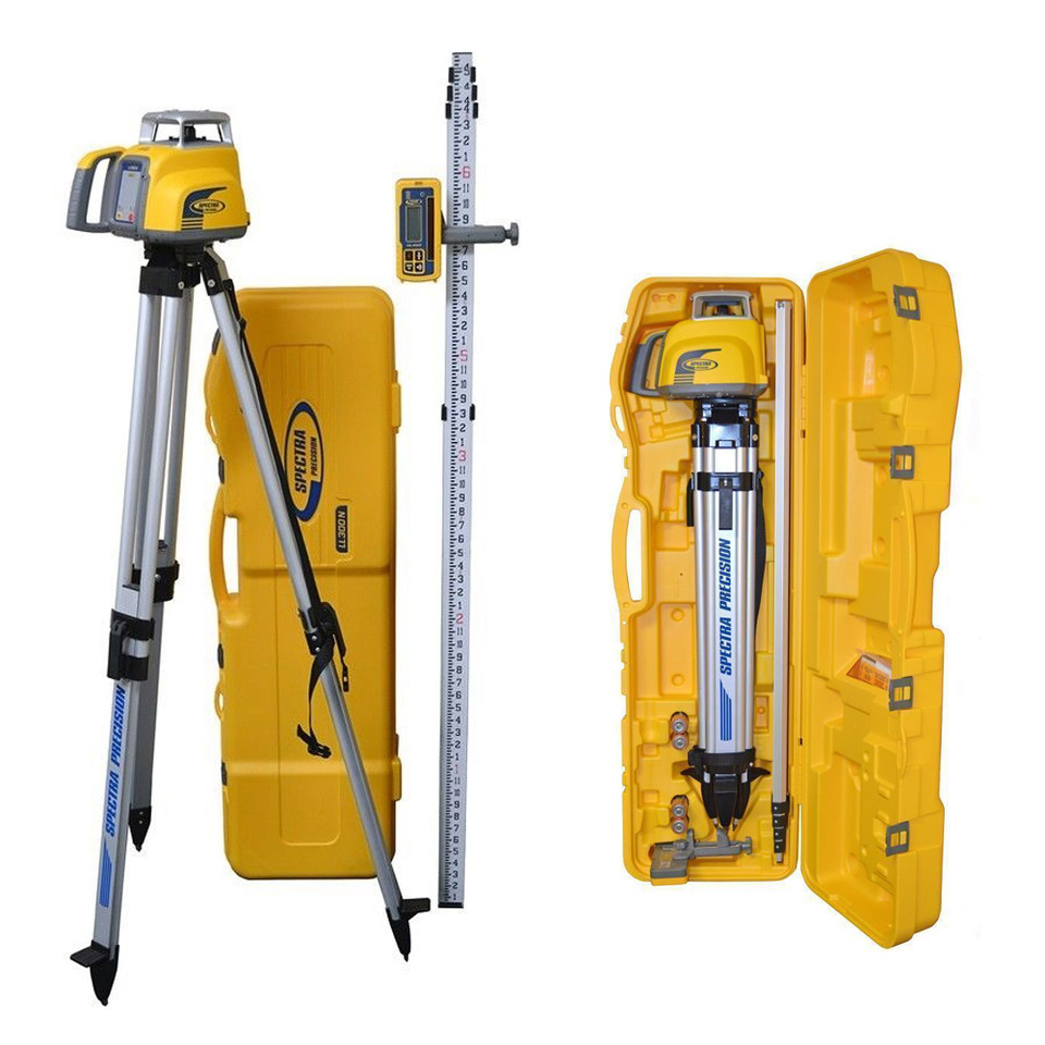 Spectra LL300N-2 Laser Level Package with HL450 Receiver, Tripod, and ...