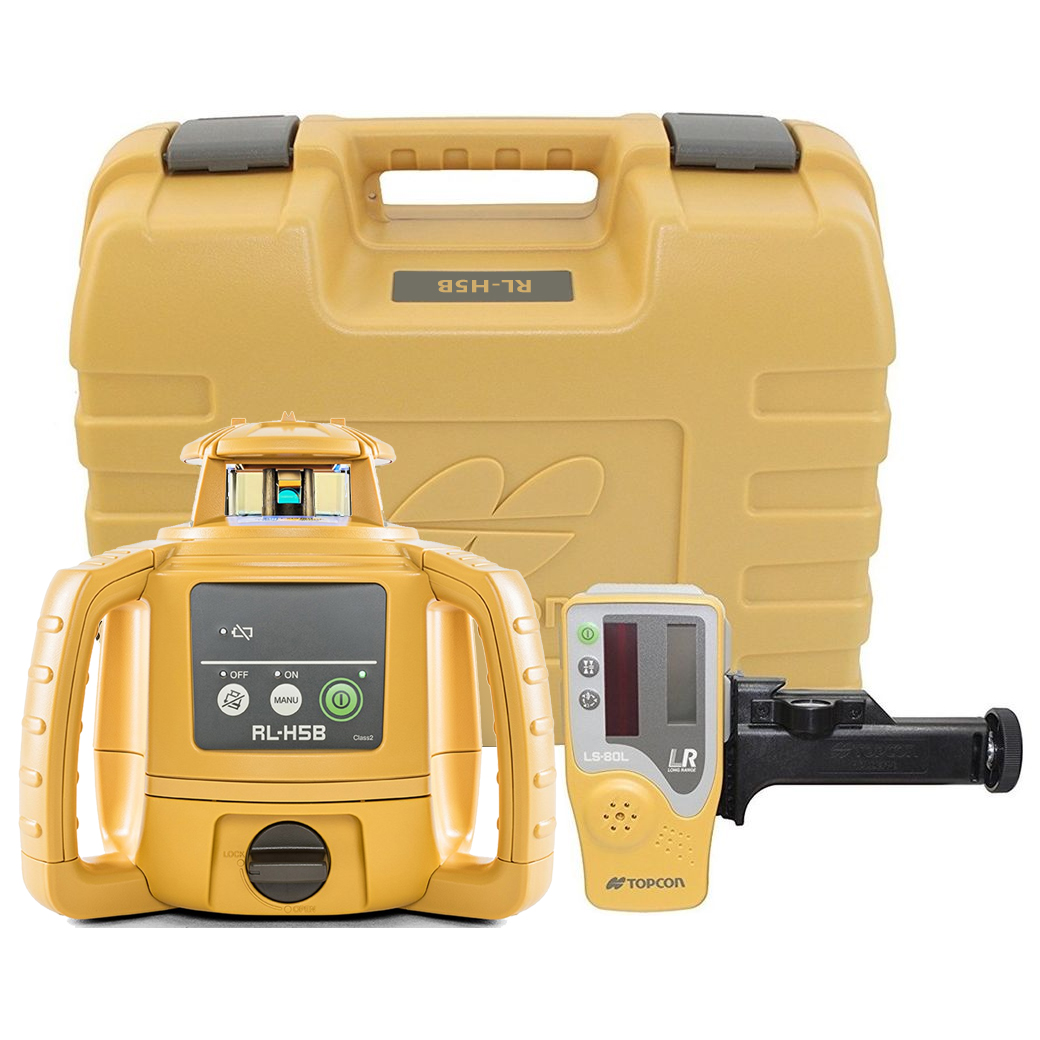 Topcon RL-H5B Self-Leveling Laser PS.DB2 Kit with LS-80L Receiver ...
