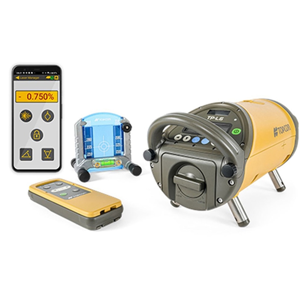 Topcon TP-L6GV Green Beam Pipe Laser with RC-500 Remote – Model 1034437-09
