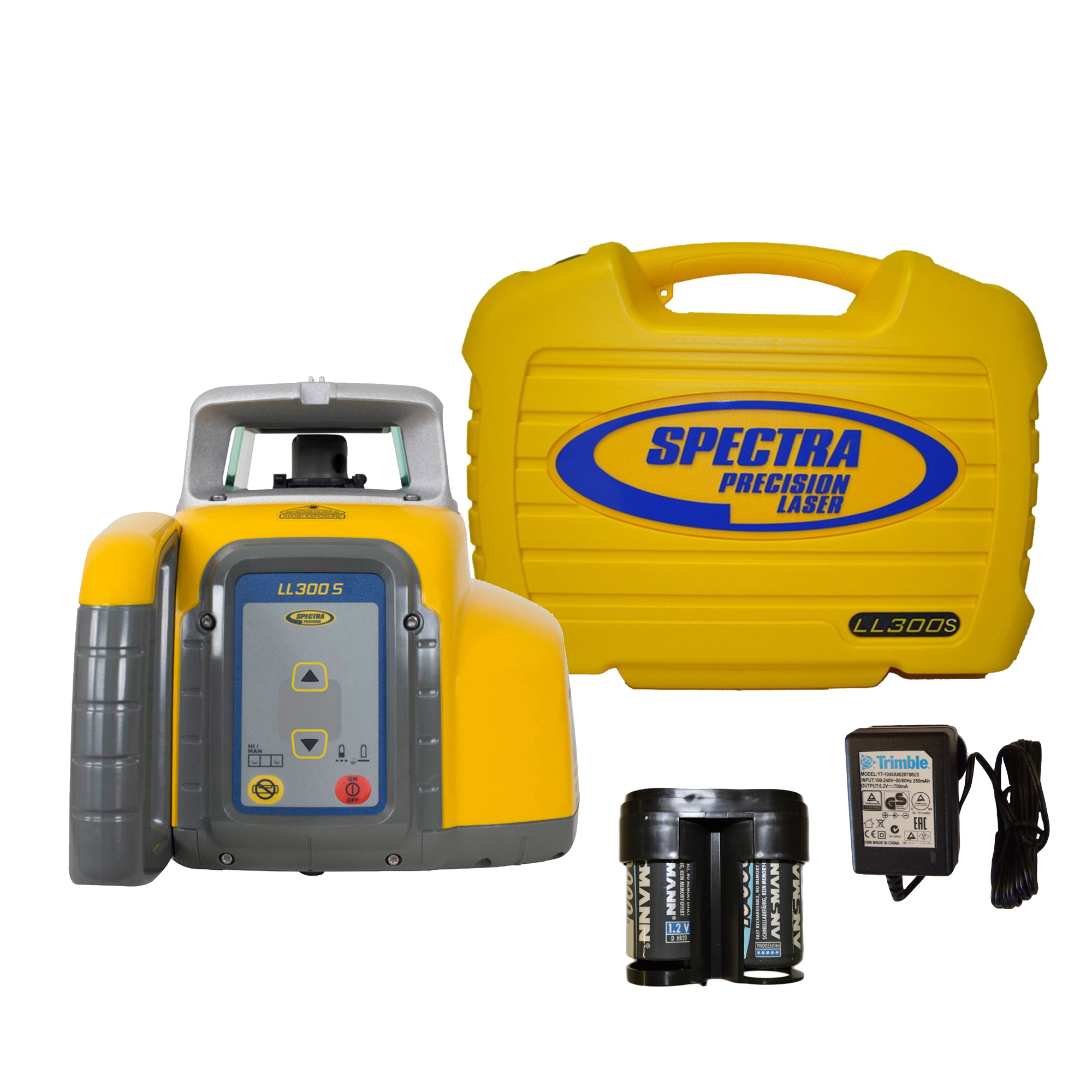 Spectra LL300S-BCC Laser Level Package with Recheargeable Batteries ...