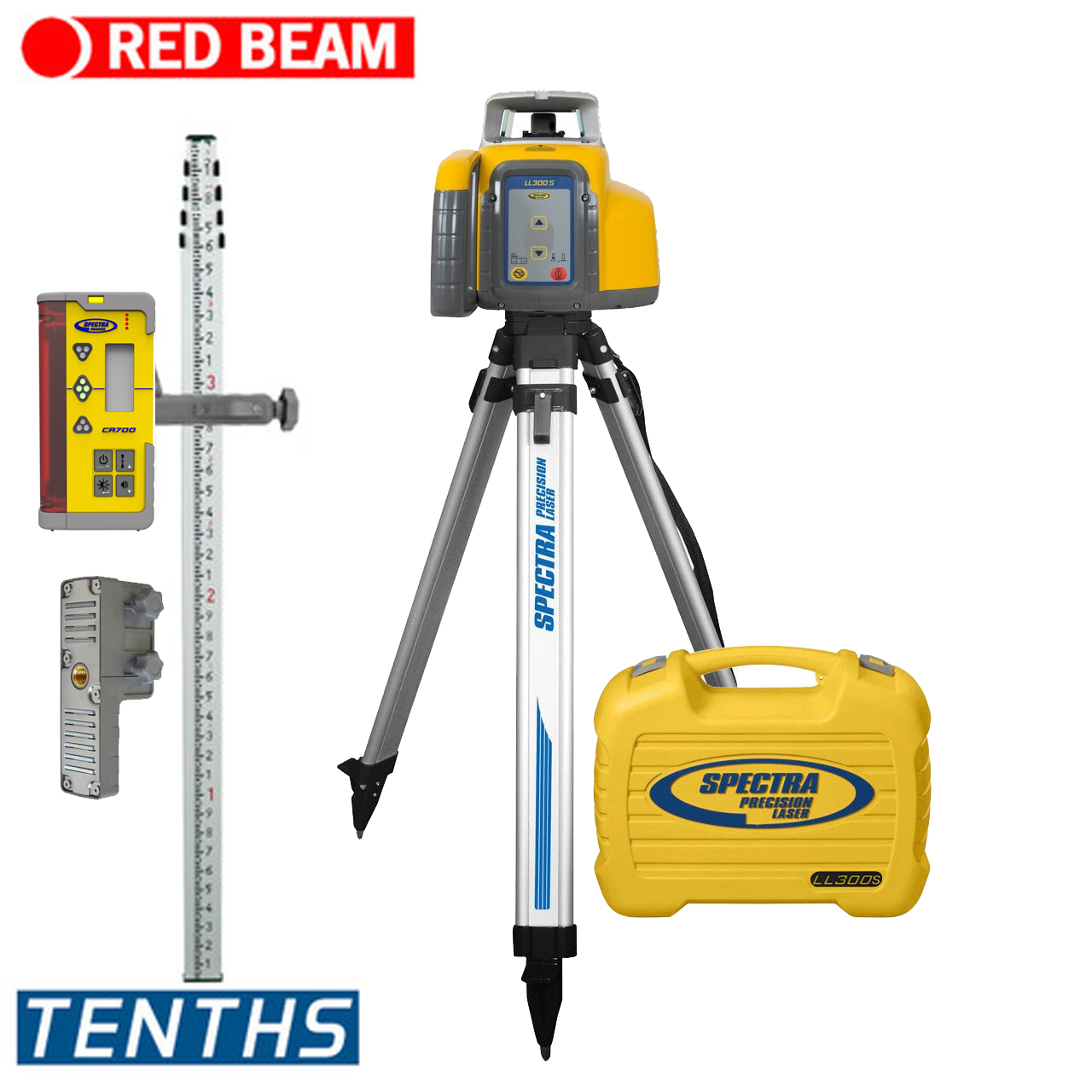 Spectra Precision LL300S-16 PRO Laser Complete Package w/ CR700 ...