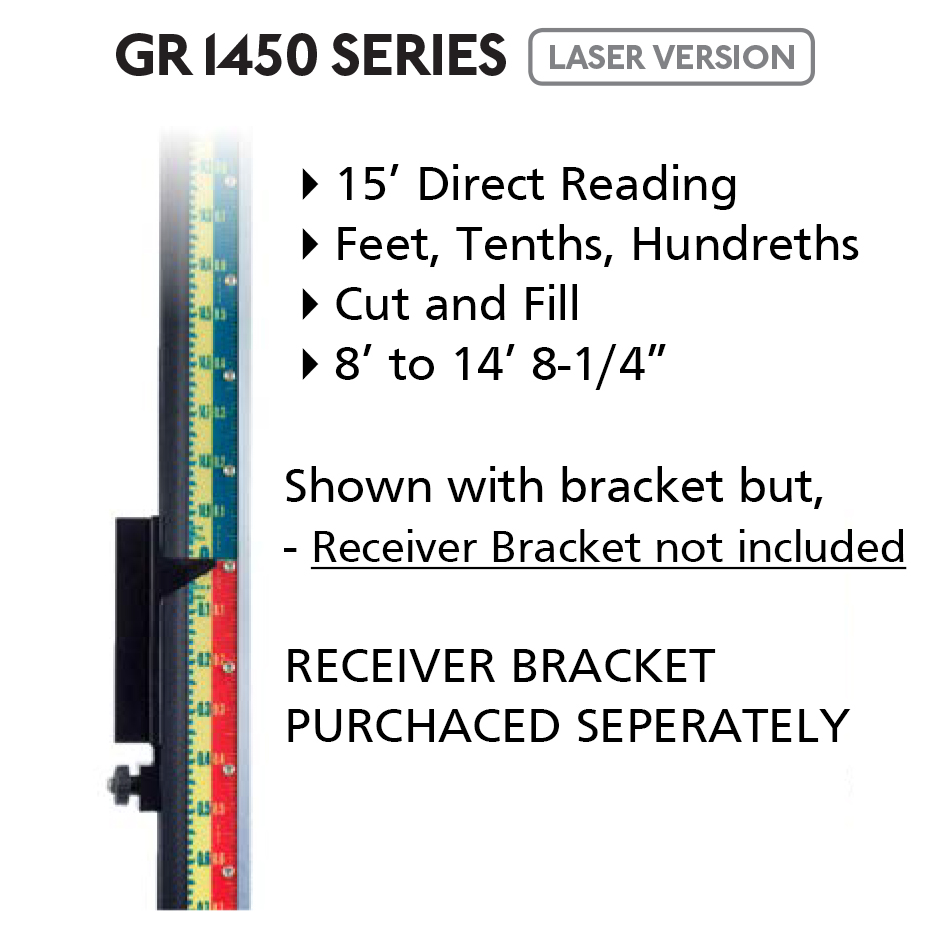 LaserLine GR1450 15-Foot Direct Reading Laser Grade Rod - Contractors ...