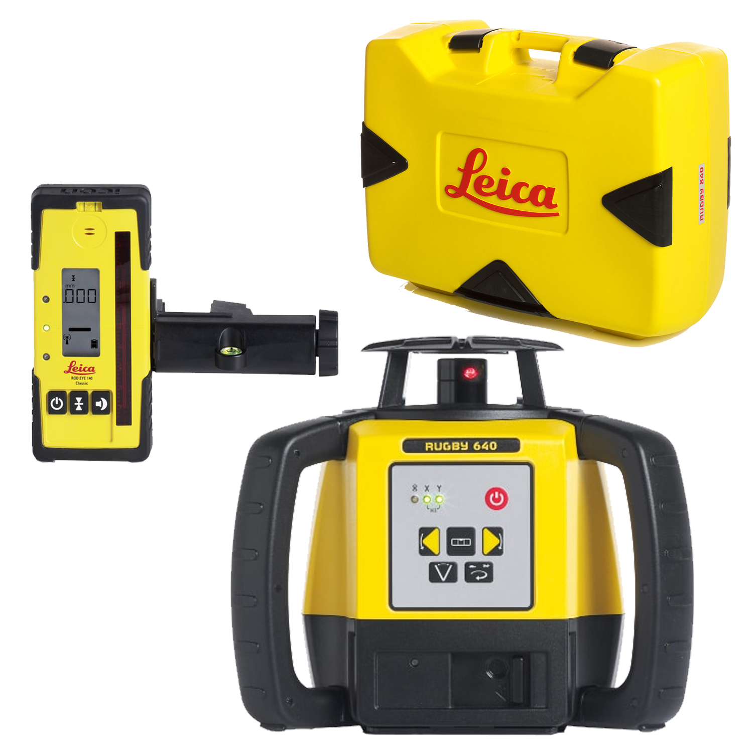 Leica Rugby 640 Rotating Laser - Versatility inside and outside.