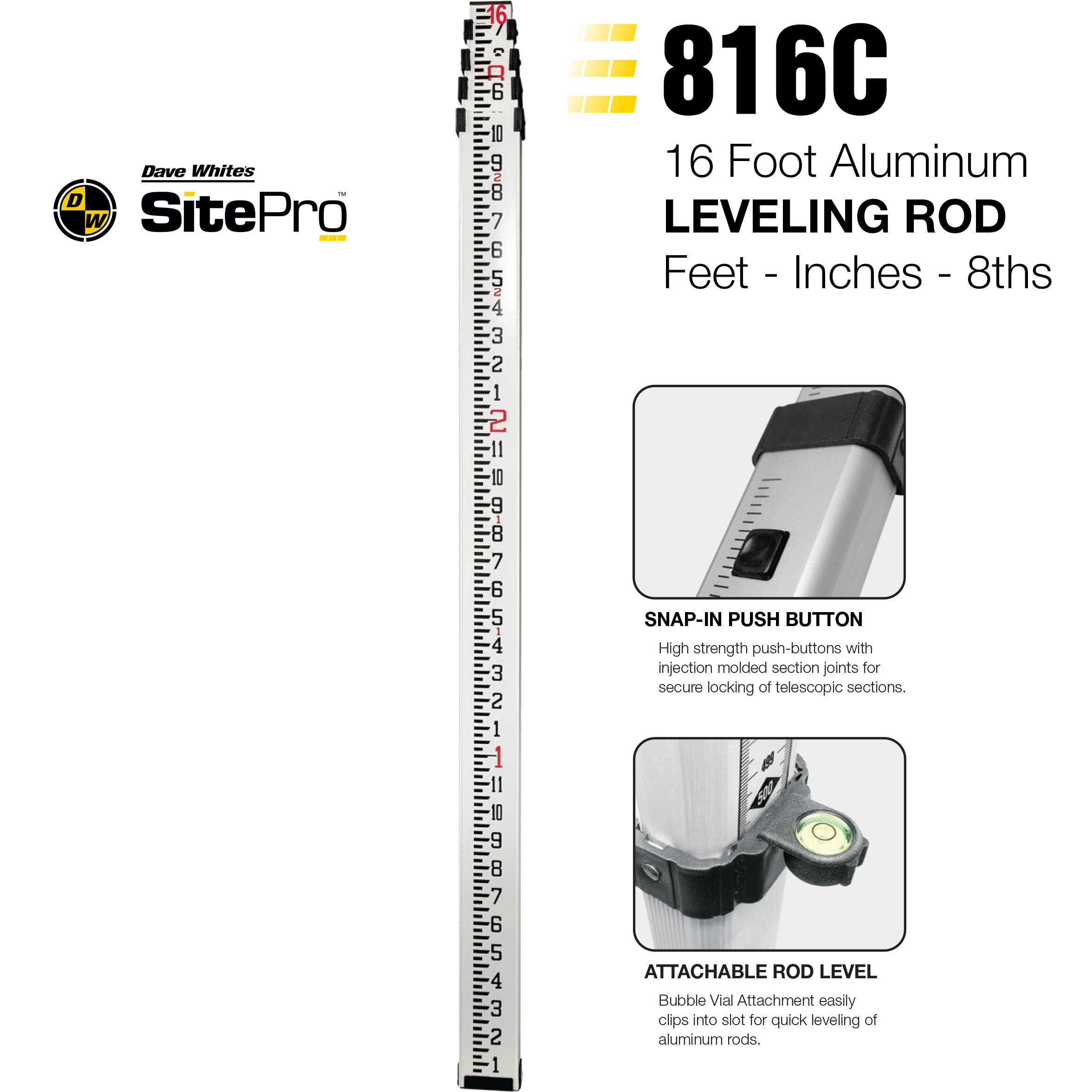 Topcon RL-H5A Rotary Laser Kit with LS-80X, Tripod & 16-ft 10ths Rod ...