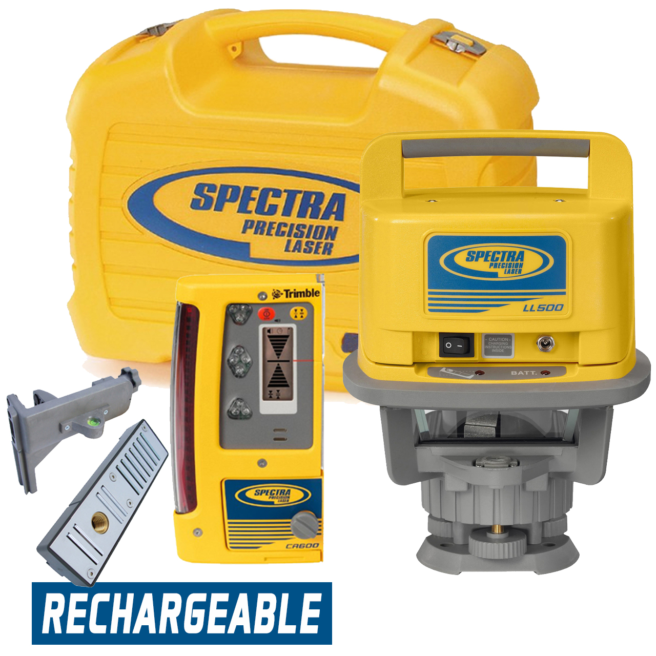 Spectra Precision LL500-14 Long Range Laser Package Rechargeable w ...