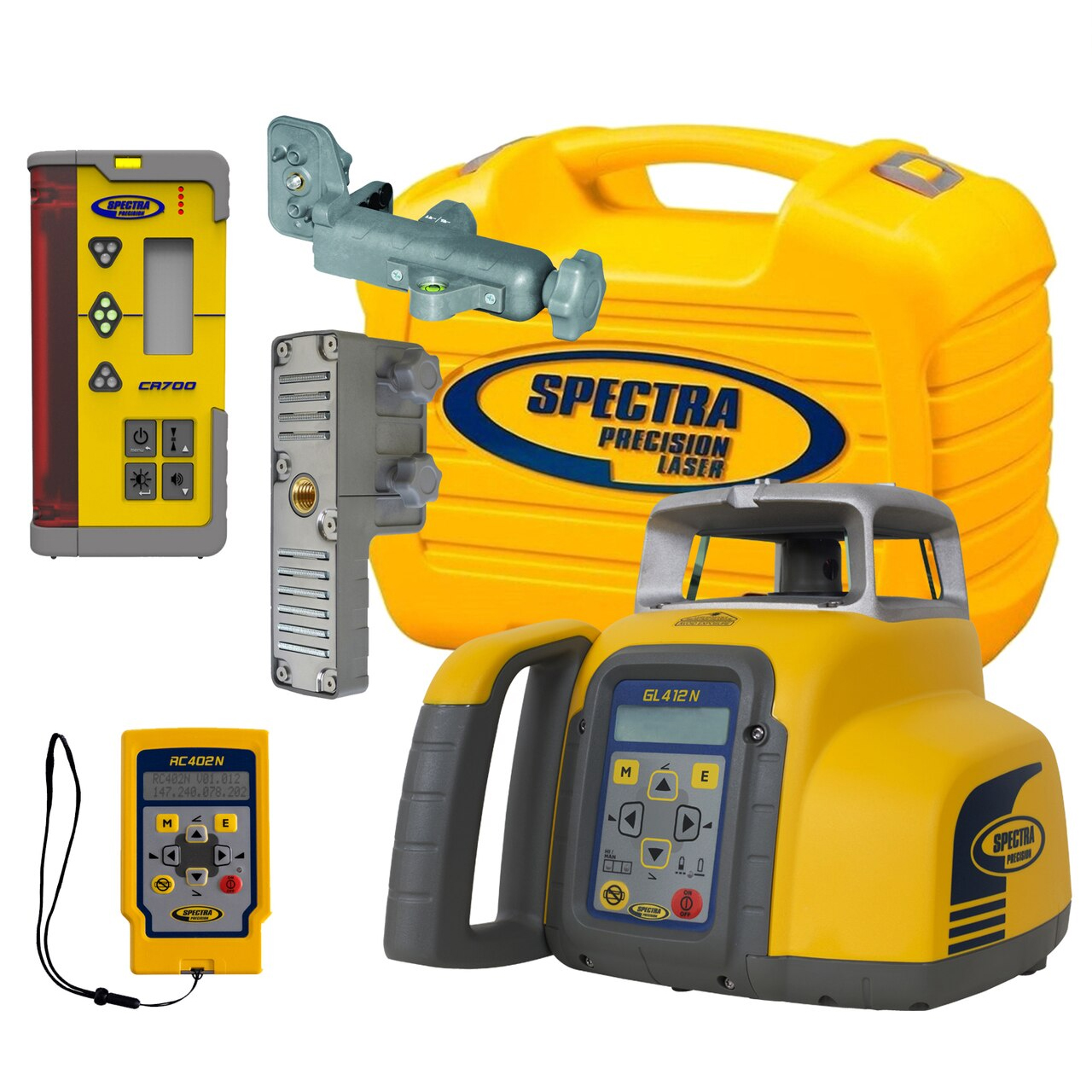 Spectra Precision GL412N‑14 Single‑Grade Laser Kit with CR700 Combo ...