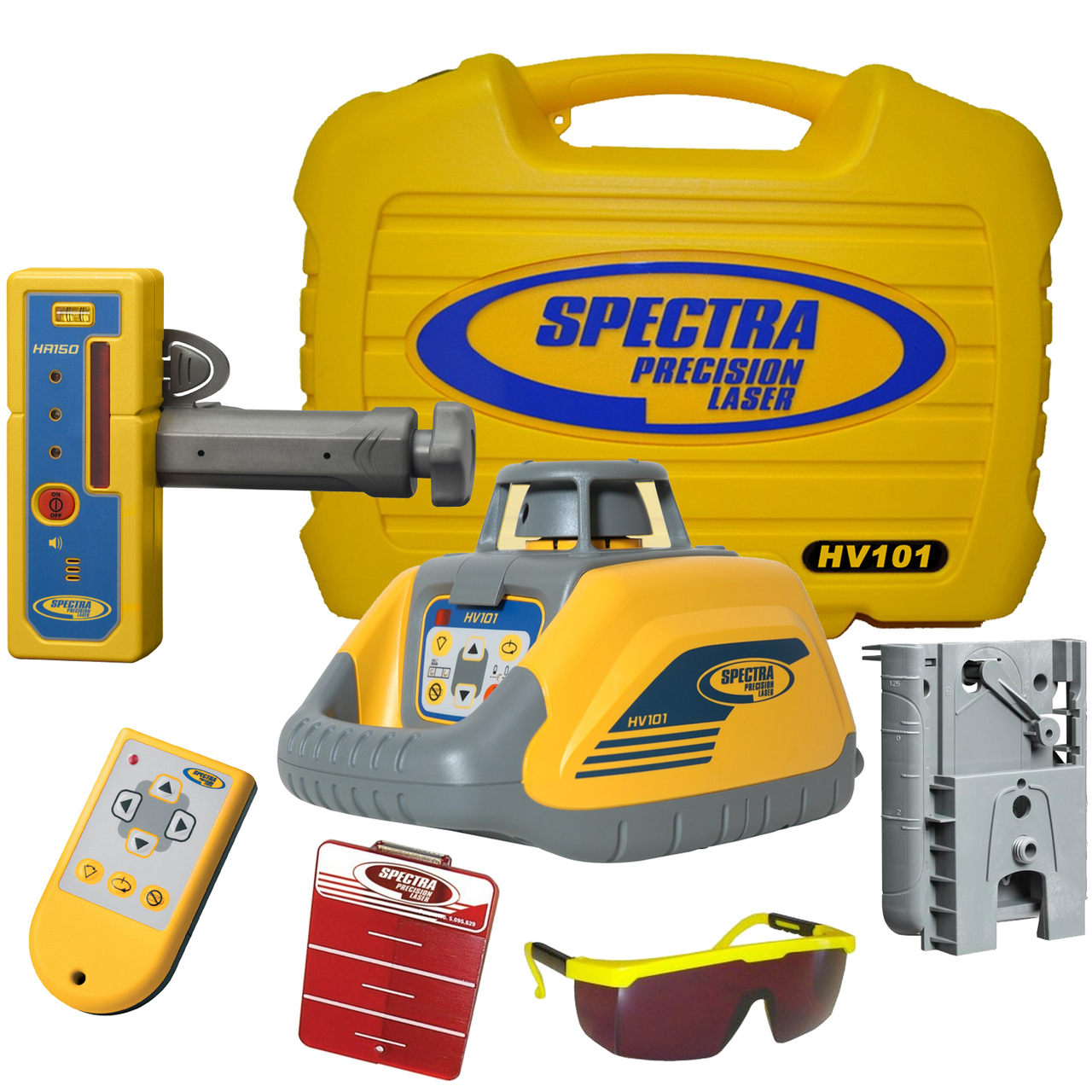 Spectra Precision HV101‑4 Horizontal/Vertical Rotary Laser Kit with ...
