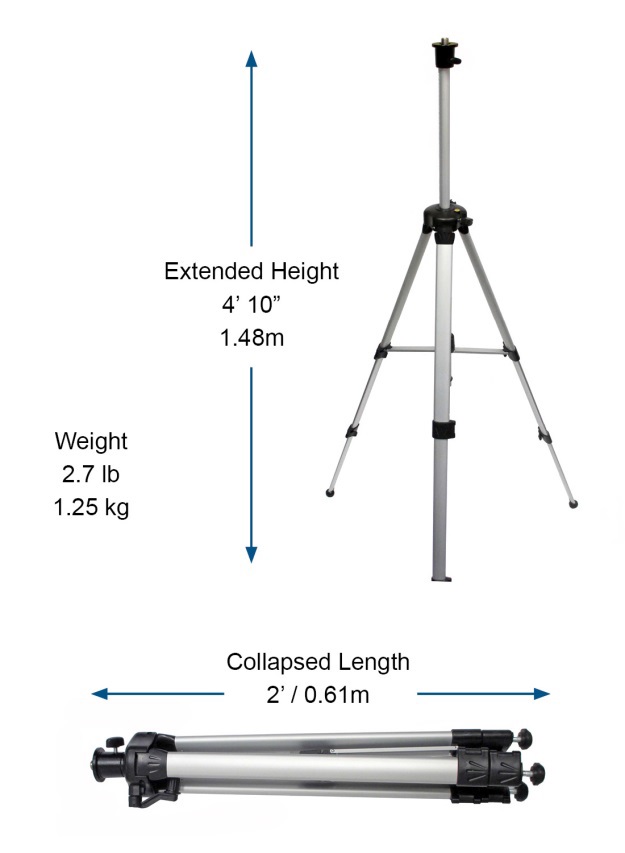 Spectra Precision TR10 Compact Elevating Laser Tripod - Contractors ...