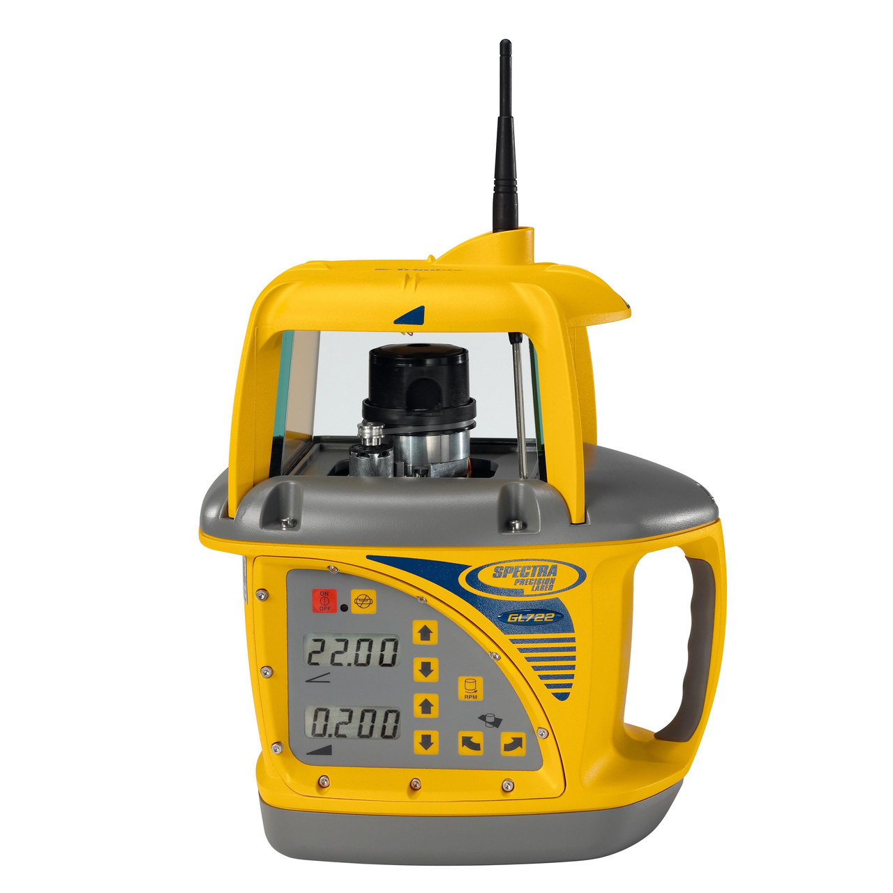 Spectra Precision GL722 Dual Grade Laser with CR600 Receiver and RC703 ...