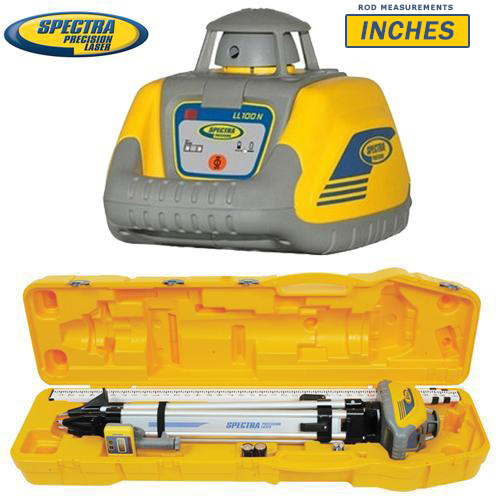 Spectra Precision LL100N-2 Laser Package (8ths) - Contractors-Tools.com