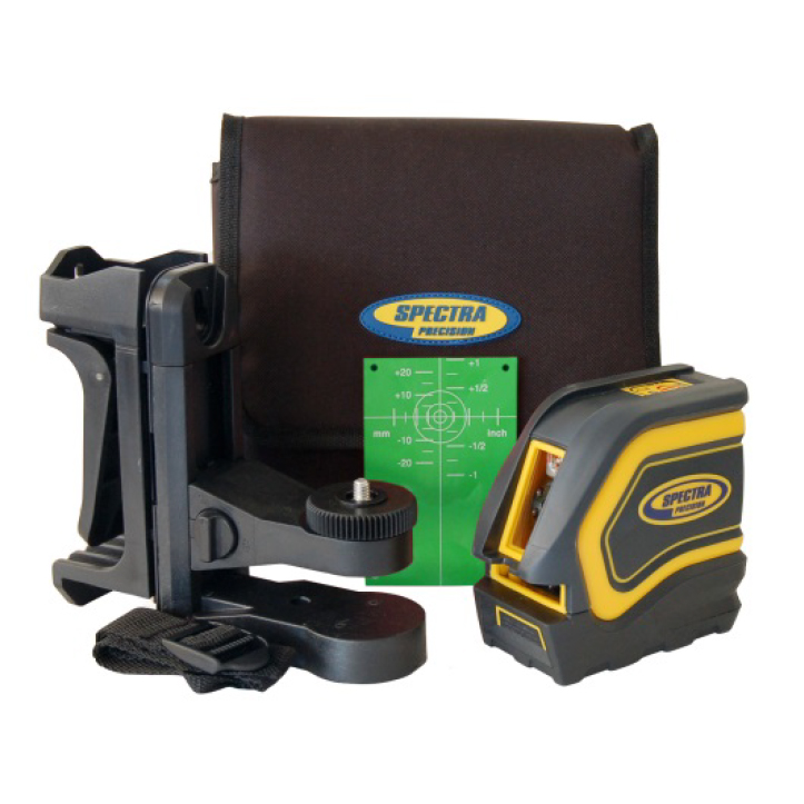 Spectra Precision LT20G Green Beam Crossline Laser Tool - Contractors ...