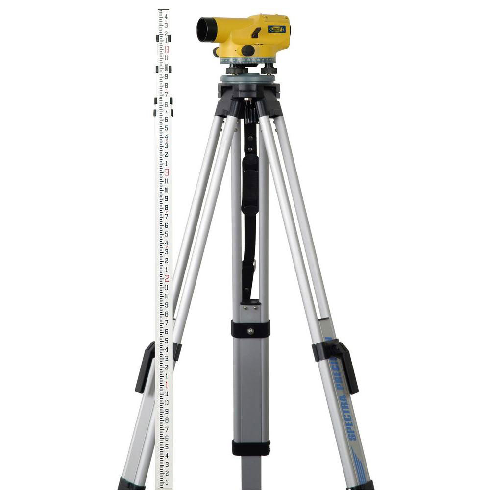 Spectra AL28M-2 28× Magnetic Automatic Level Kit with Tripod & 15 ft ...