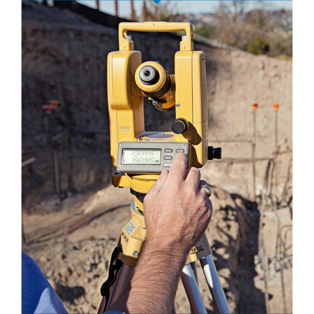 Topcon DT209L Digital Theodolite Kit with Laser and 9 Second Accuracy ...