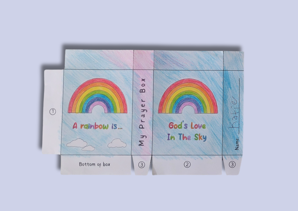 God’s Love In The Sky | 3D Paper Rainbow Prayer Box Activity - Parousia ...