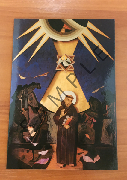 St Francis and the Birds - Greeting Card (Artist: Michael Galovic)