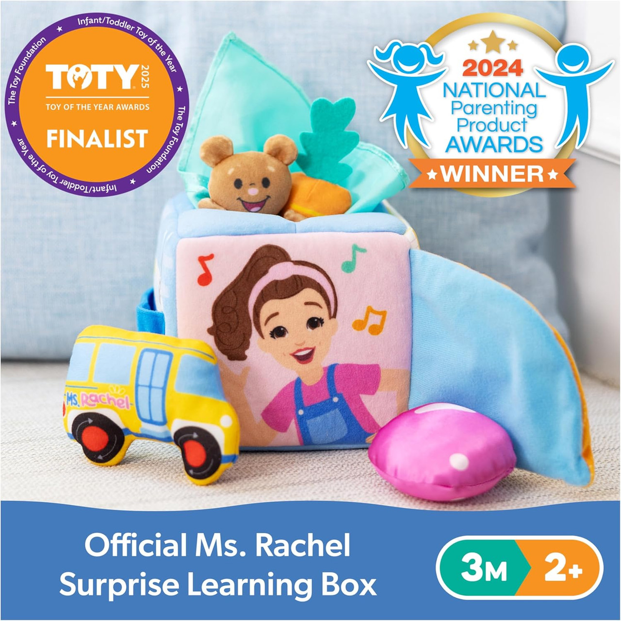 Ms. Rachel Official Surprise Learning Interactive Soft Toy Box Age 3m+