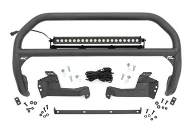 Rough Country - Nudge Bar - 20 Inch Black Single Row LED - Ford Bronco ...