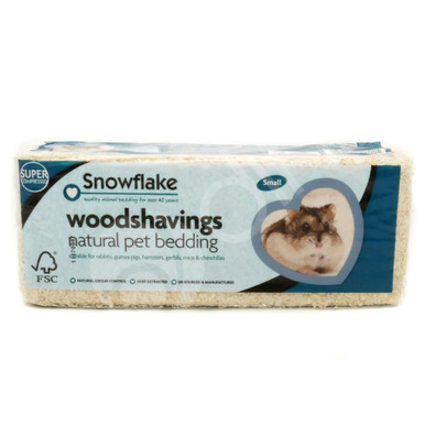 Snowflake S Wood Shavings Natural Ped Bedding - Small 1Kg - To Your Home