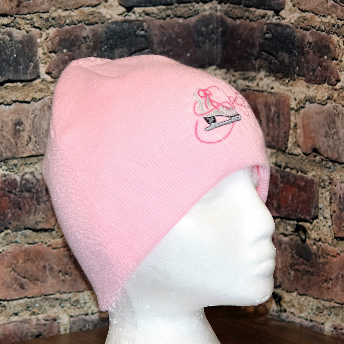 Figure Skating Skate PINK Beanie Toque - Hollywood Filane