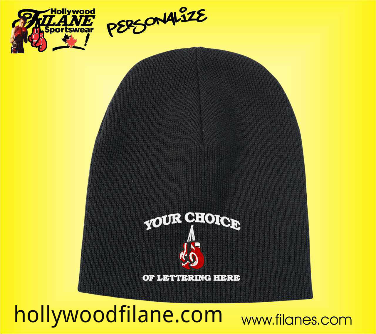 Personalized Boxing logo Hat - Hollywood Filane