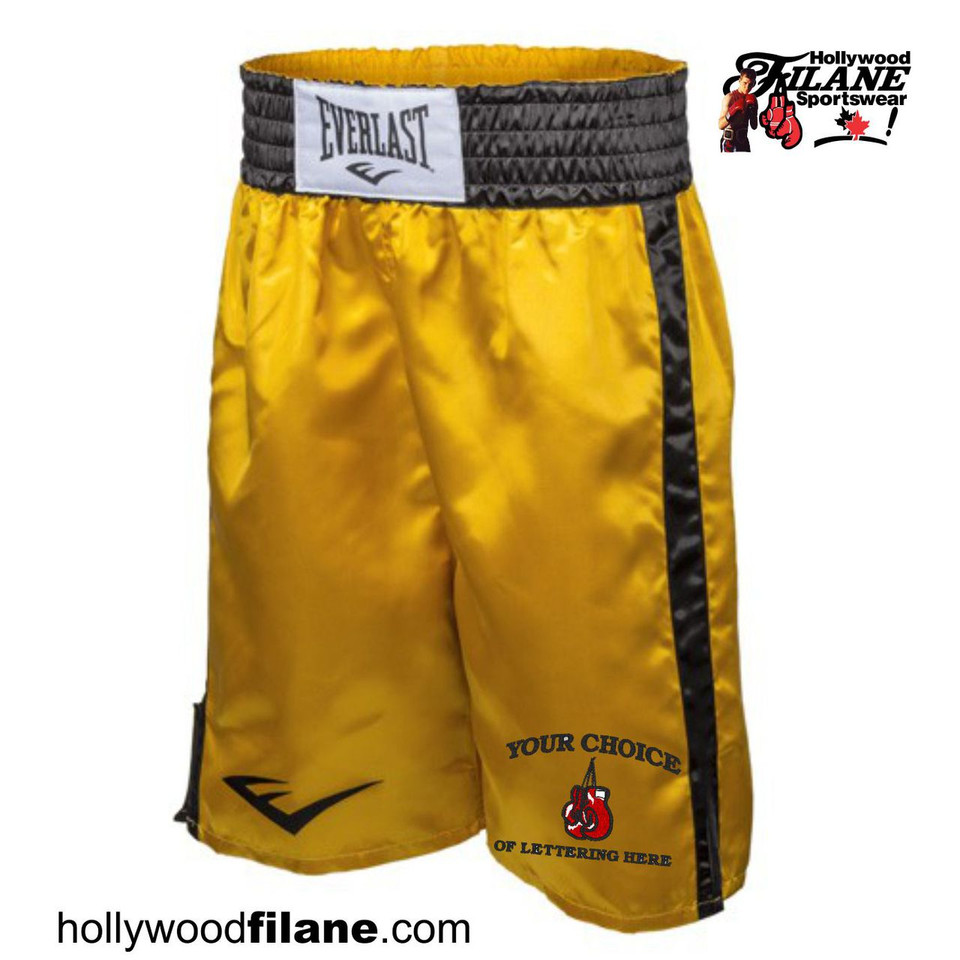 Personalized Everlast Boxing Trunks Custom Embroidered - Hollywood Filane