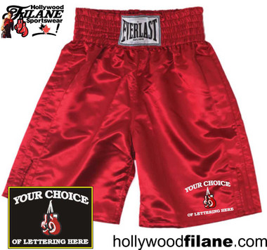 Personalized Everlast Boxing Trunks Custom Embroidered - Hollywood Filane