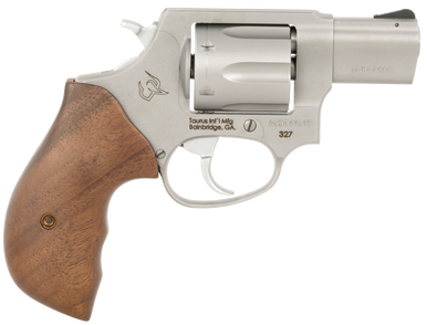 Taurus 232729TW 327 Federal Mag Revolver - 2" Stainless Steel, Walnut ...