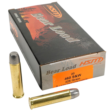 HSM 460 S&W Magnum 325 gr WFN Bear Load - 20/Box, 25/Case 460SW4N