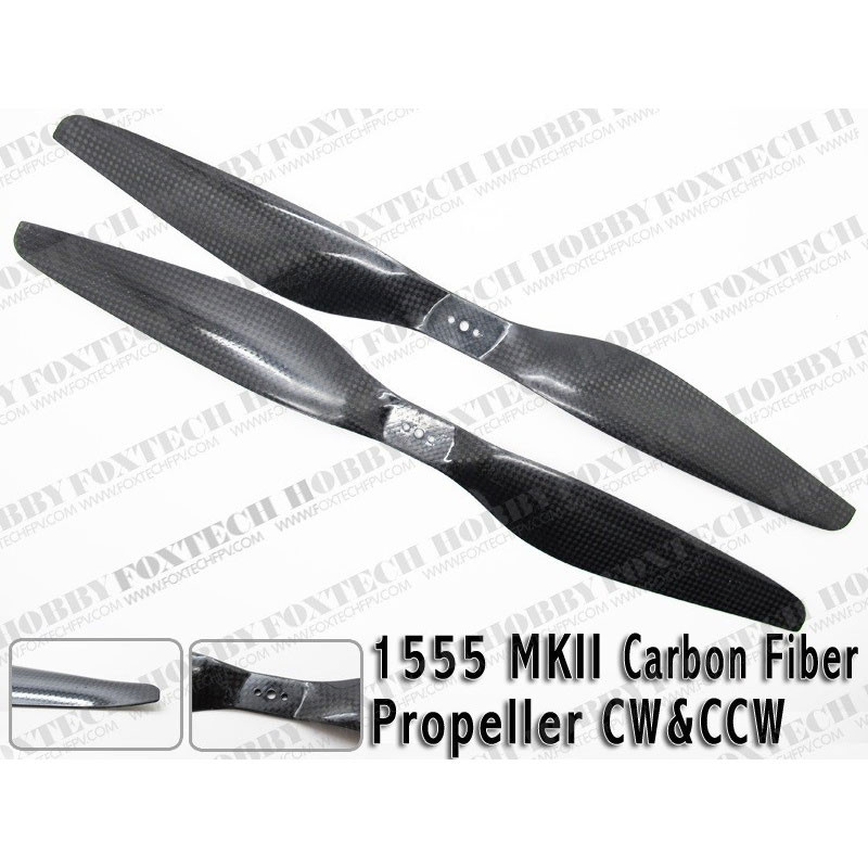 Foxtech 1555 MKII Carbon Fiber Propeller CW&CCW