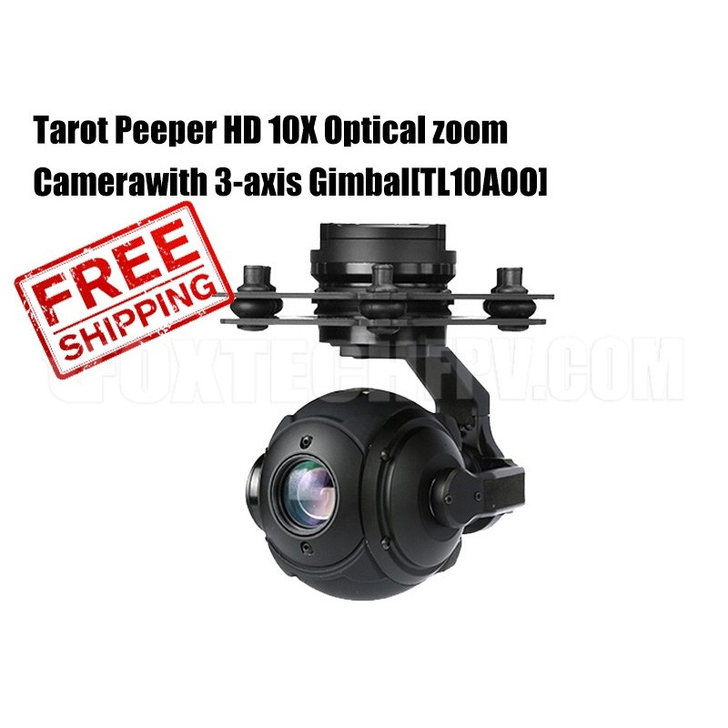 Tarot 10X Optical Zoom Camera with 3-axis Gimbal(TL10A00)[Free Shipping]