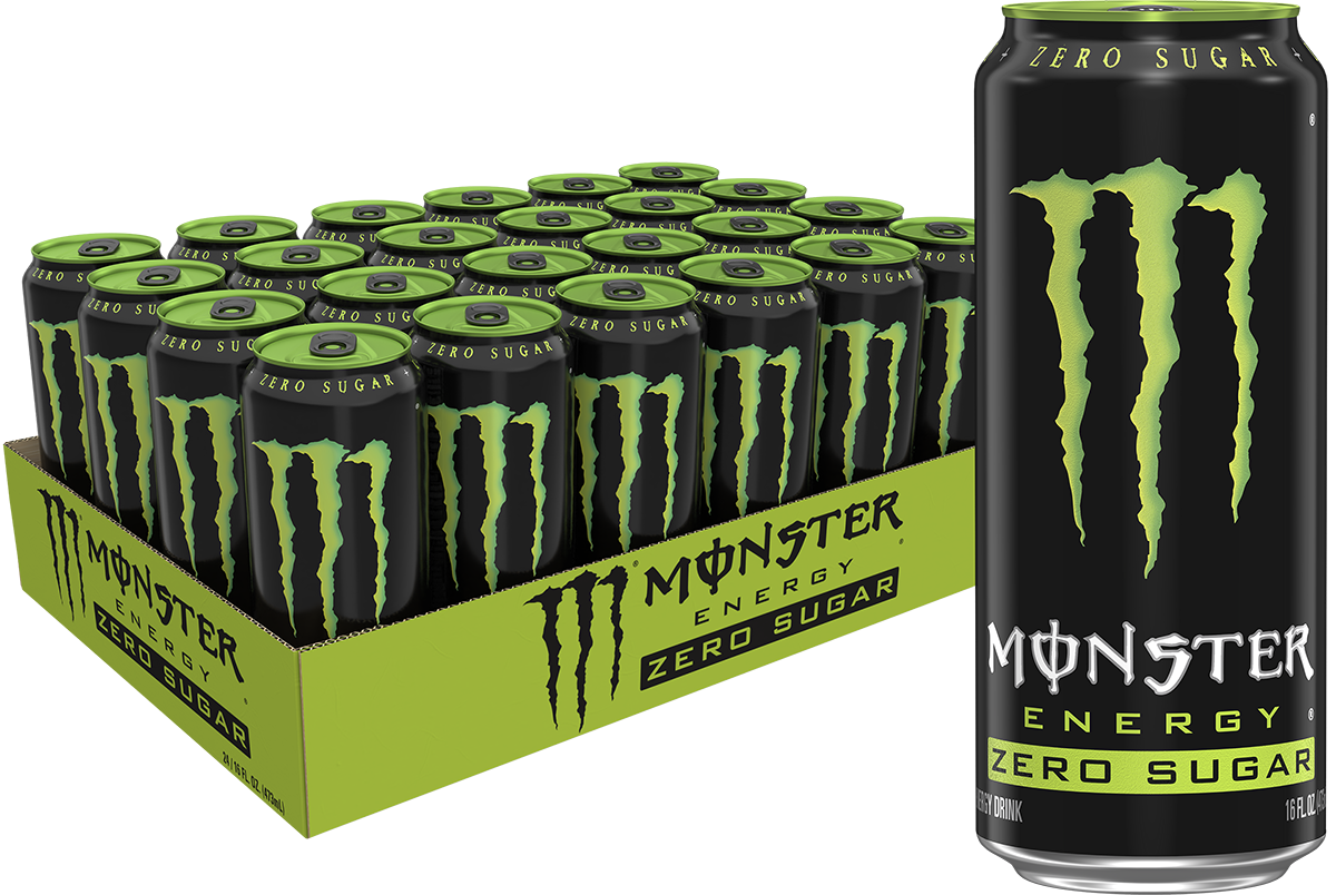 Monster Energy Zero Sugar, 16 oz. Cans, 24 Pack