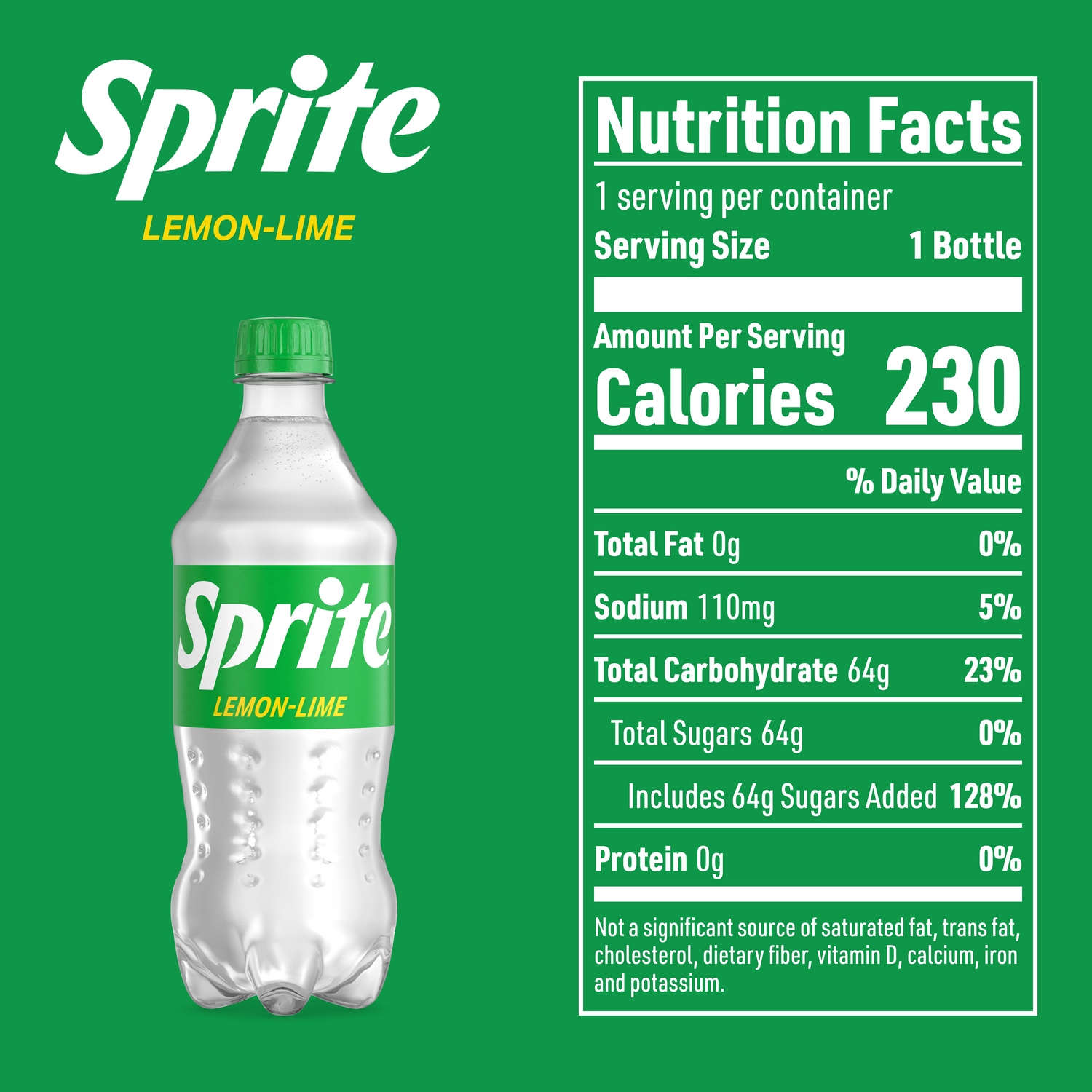 Sprite, 20 oz. Bottles, 24 Pack