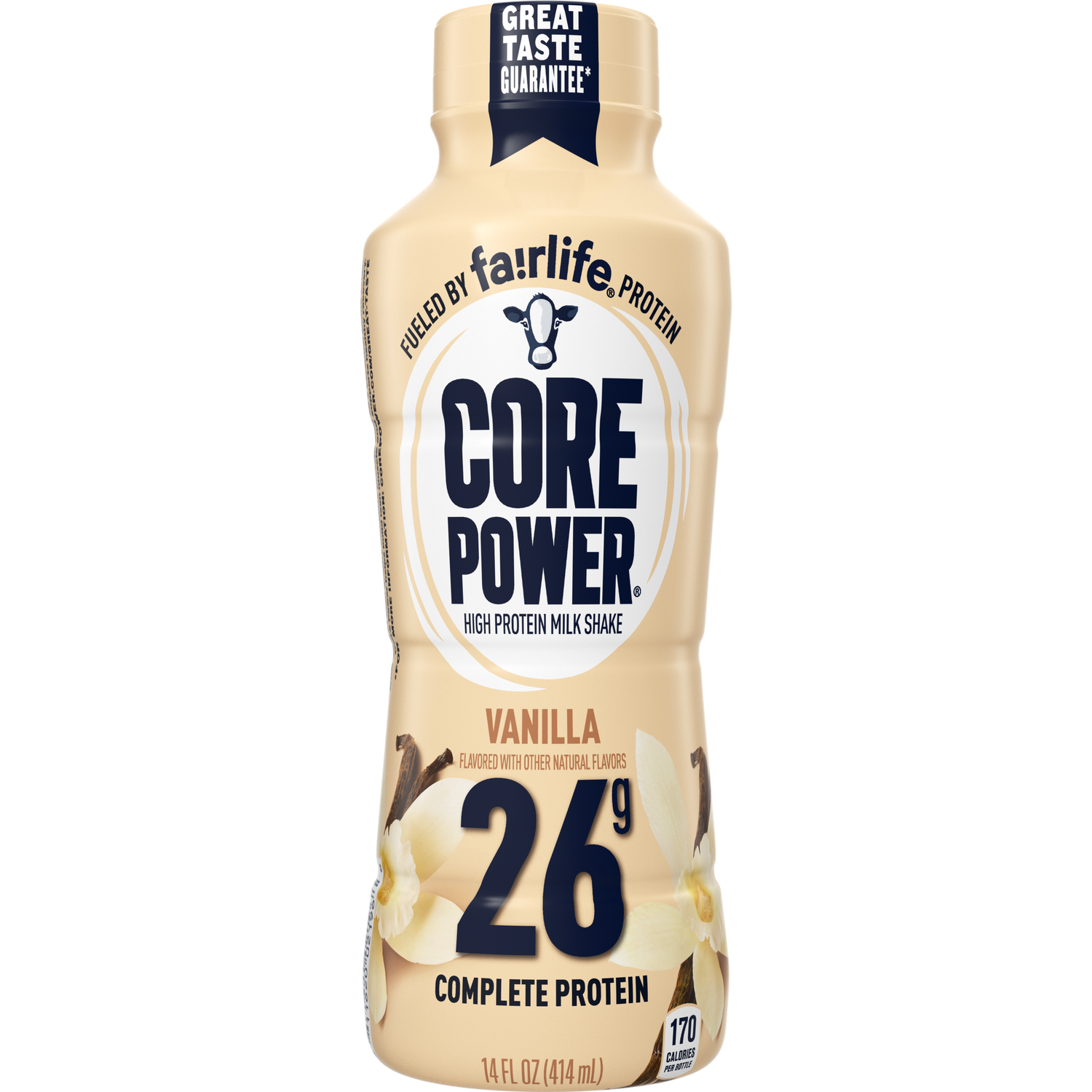 Core Power Vanilla 26g Protein Shake, 14 oz. Bottles, 12 Pack