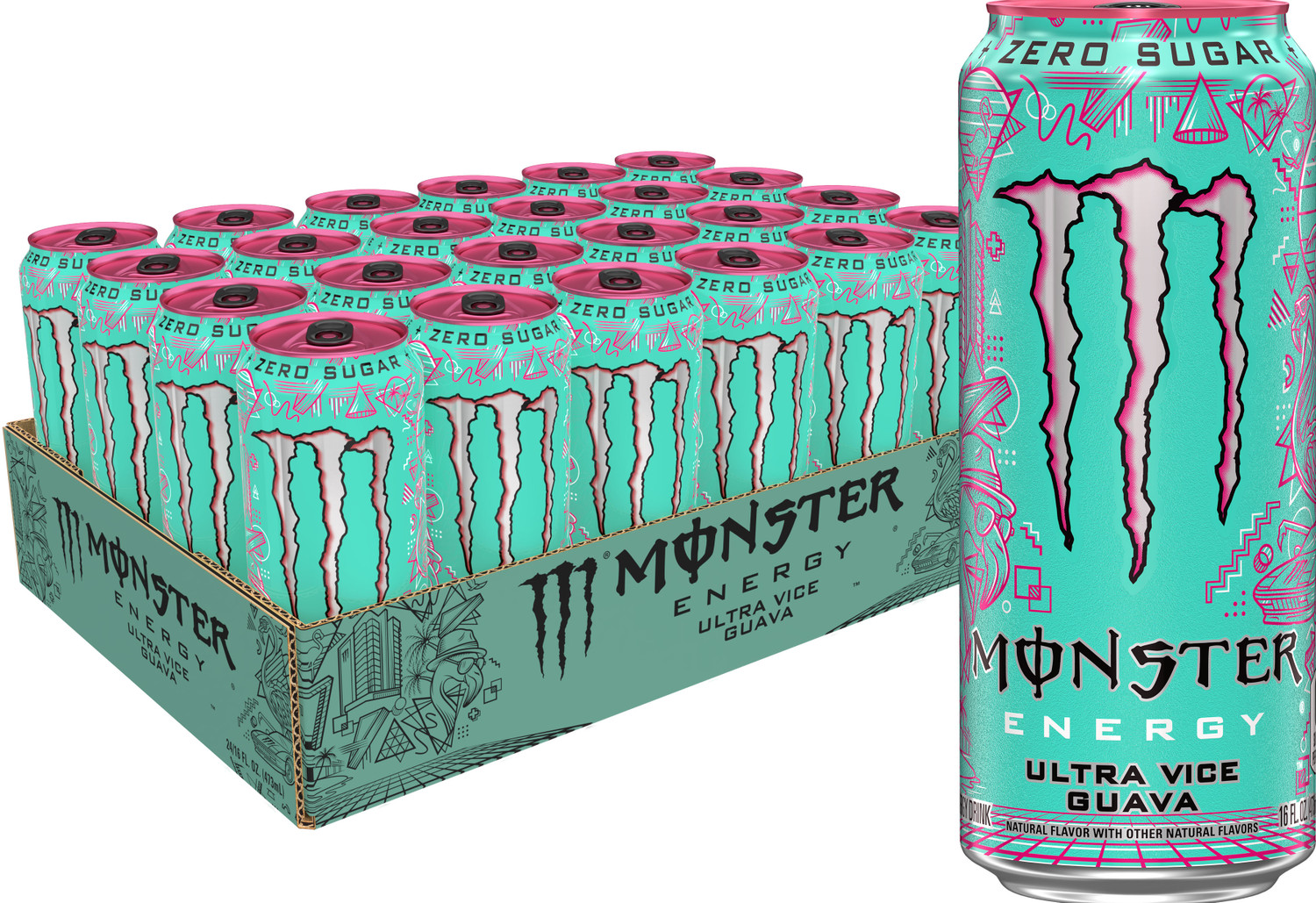 Monster Energy Ultra Vice Guava | Energy Drink | Rapid Refreshment